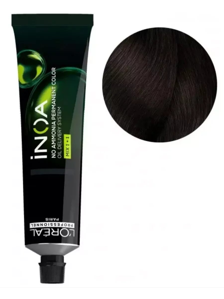 Loreal INOA 4.15 - Краска Иноа 60 мл — фото 1