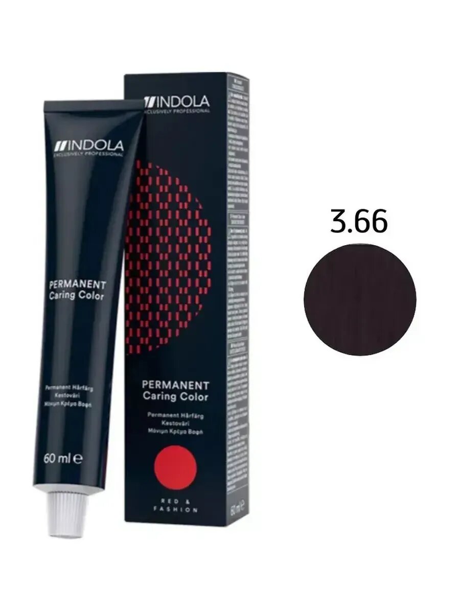 Indola Red Fashion 3.66 Стойкая краска для волос 60мл