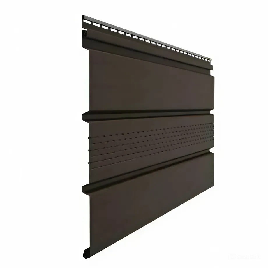 Софит Docke частично перфорированный 3 м х 16 шт, серия PREMIUM Шоколад, площадь 14,72 м2, виниловый