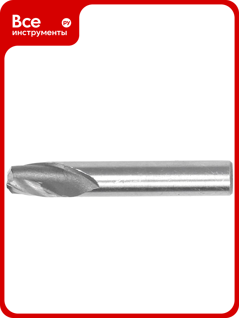 Фреза шпоночная HORTZ для обработки цветных металлов, изготовлена из стали, без покрытия, цилиндрический хвостовик