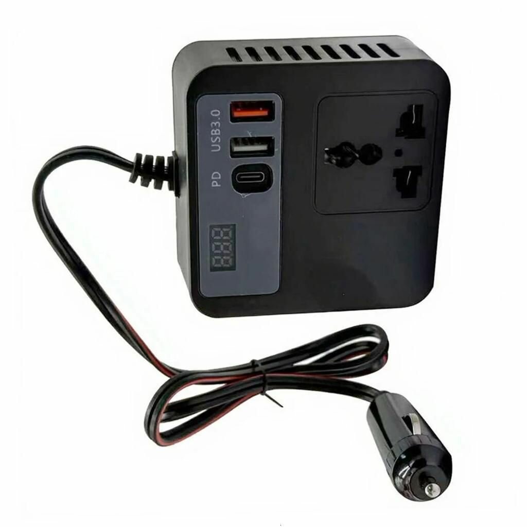 Встроенный многофункциональный инвертор 12 В/24 В-220 В универсальный инверторный преобразователь для легковых и грузовых автомобилей