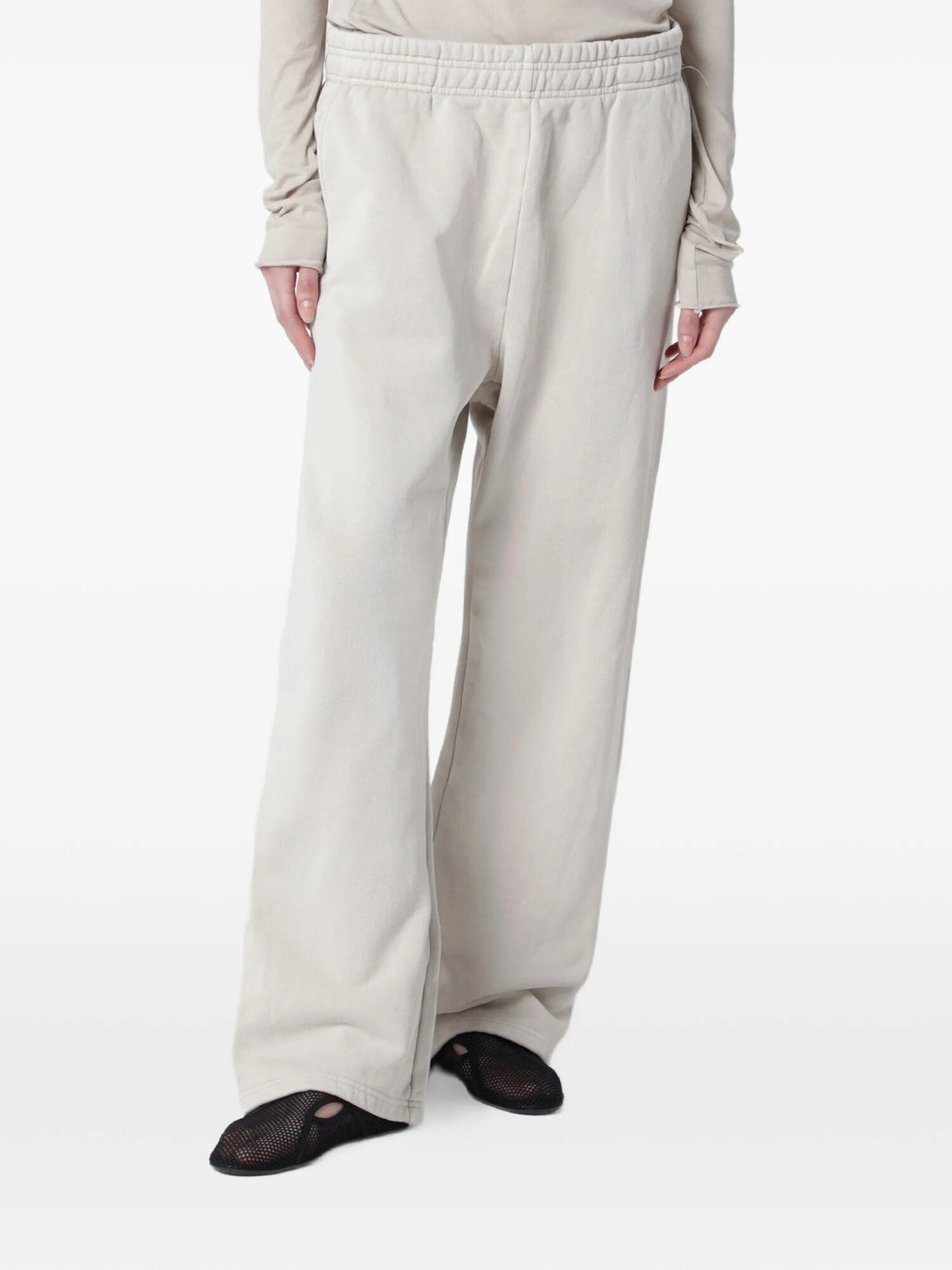 Брюки Straight-leg cotton track pants