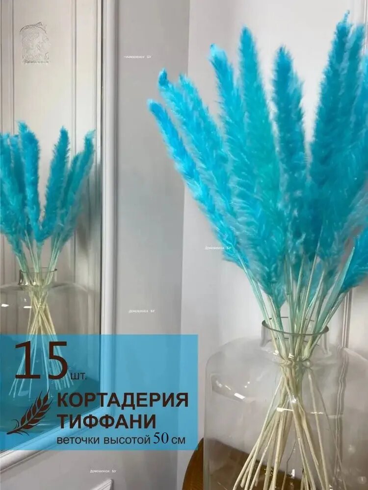 Сухоцветы Камышовая трава, 50 см, 70 гр, 15 шт