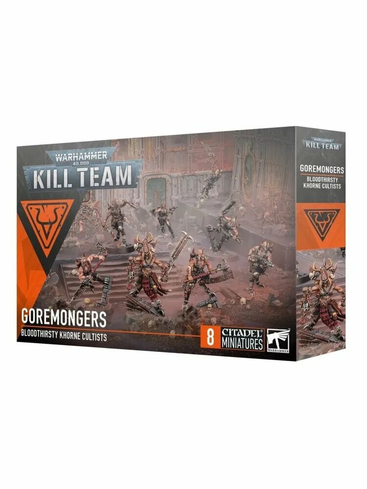 Миниатюры Warhammer 40000: Kill Team - Goremongers, Bloodthirsty Khorne Cultists