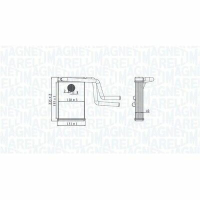 Радиатор печки M.MARELLI 350218487000 Ford Mondeo