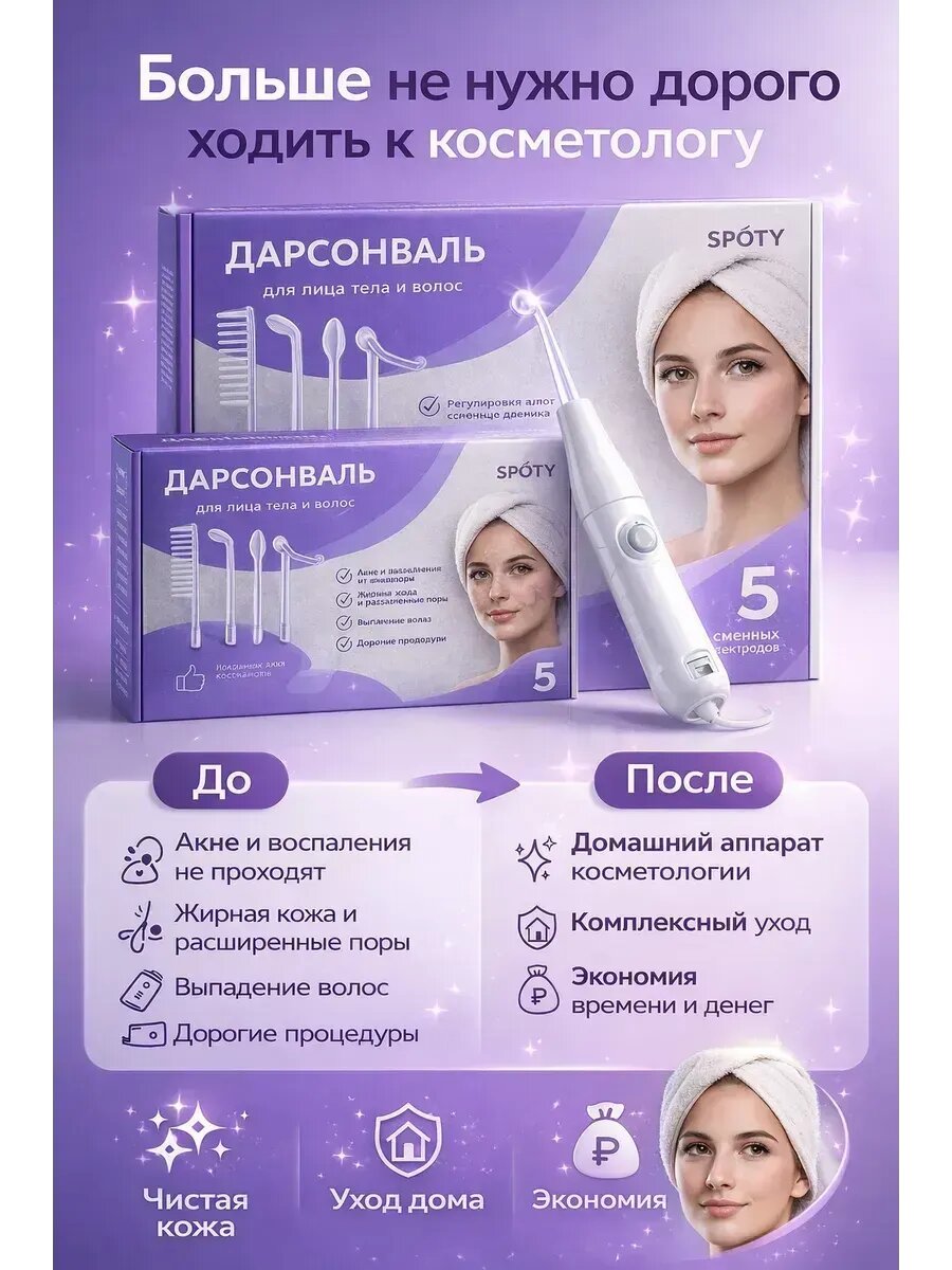 Дарсонваль для волос и лица — фото 1