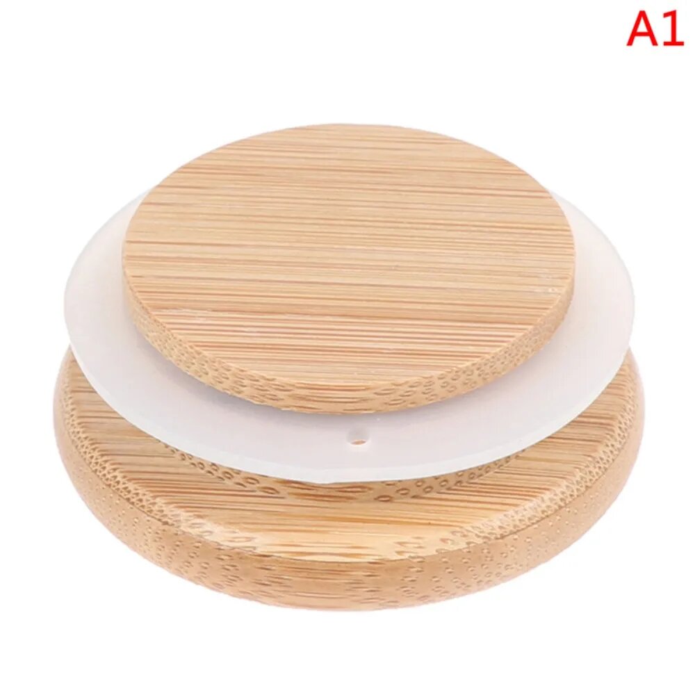 Деревянные крышки для банок Bamboo Lids 47mm