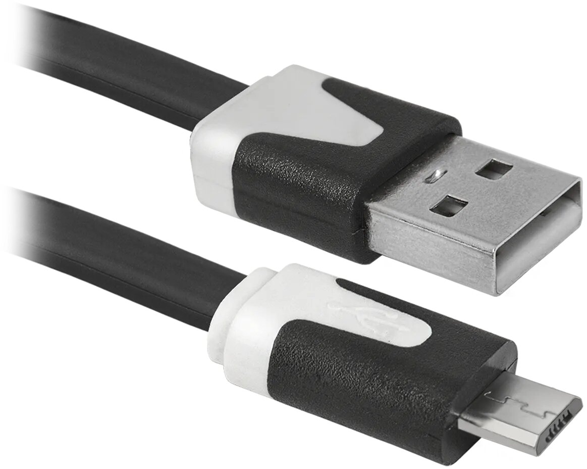 Кабель Defender USB08-03P, 1м, разъем 1 USB Type-A, разъем 2 micro USB Type-B (87475)