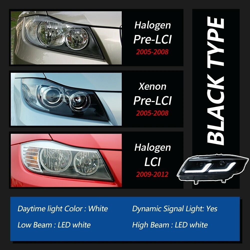 Фаркоп для автомобиля AKD Car Styling для BMW E90 2005-2012 320i 318i 323i 3 Series светодиодная фара DRL Hid Bi Xenon автомобильные аксессуары