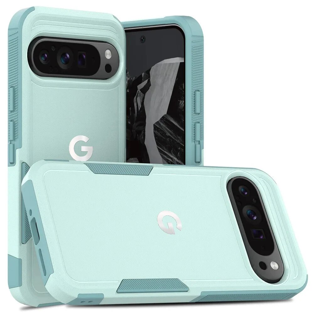 Прочный противоударный чехол 2-в-1 военного класса для Google Google Pixel 7, Зеленый, light green