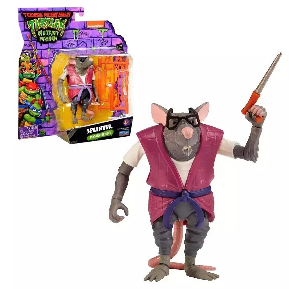TMNT Action Figures TU805100 - Фигурка Сплинтер 11см из пластика, коллекционная