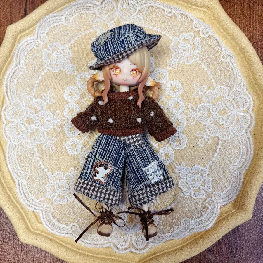Одежда для кукол ob11, альтернатива YMY-gsc 1/8 1/12, набор для переодевания BJD, платье для куклы 16-17cm дюймов,