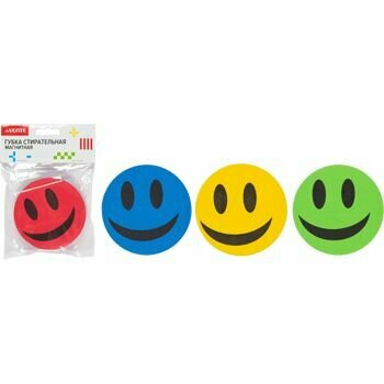 Стирательная губка "deVENTE. Smile" для офисных досок, d 9 см