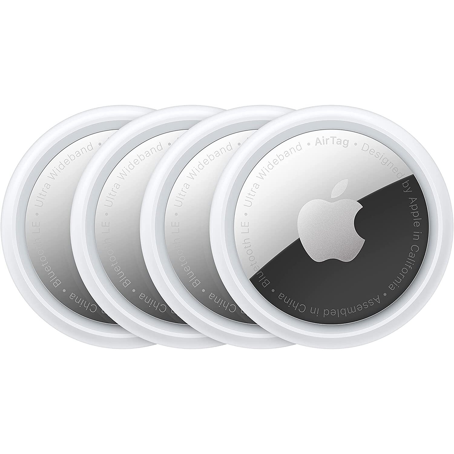 Беспроводной Трекеры Apple AirTag Gen 2 (2026) 4шт. White/Silver (Белый/Cеребристый)