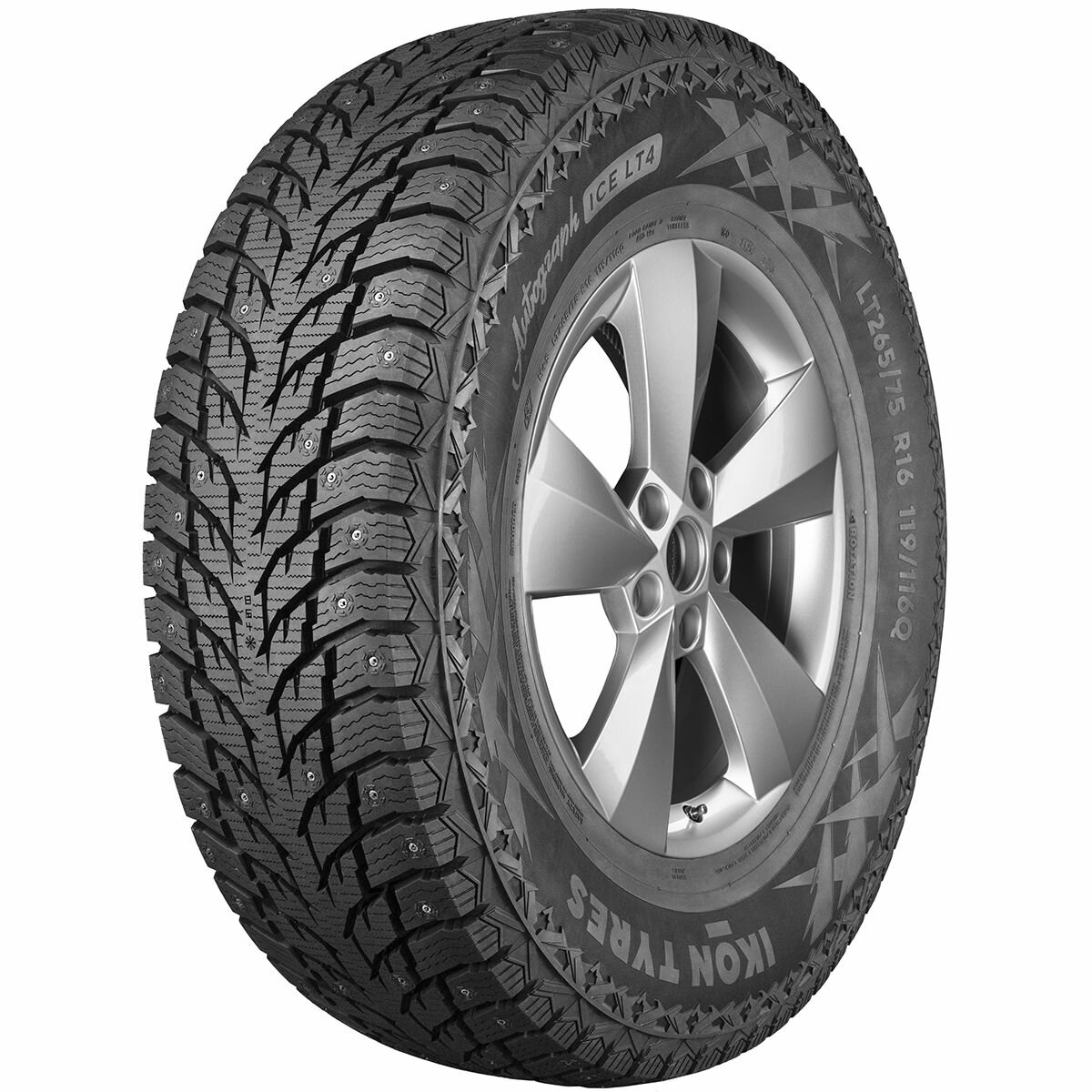 Шины зимние Ikon Tyres Ikon Autograph Ice LT4 225/75 R16 115/112Q шипованная зимняя резина