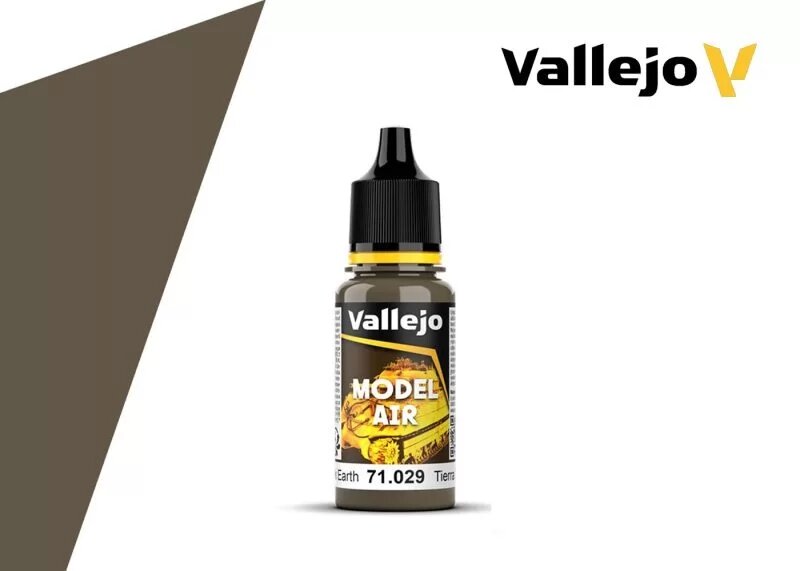 Краска Vallejo Model Air: Dark Earth 71.029 акриловая 17 мл для аэрографа