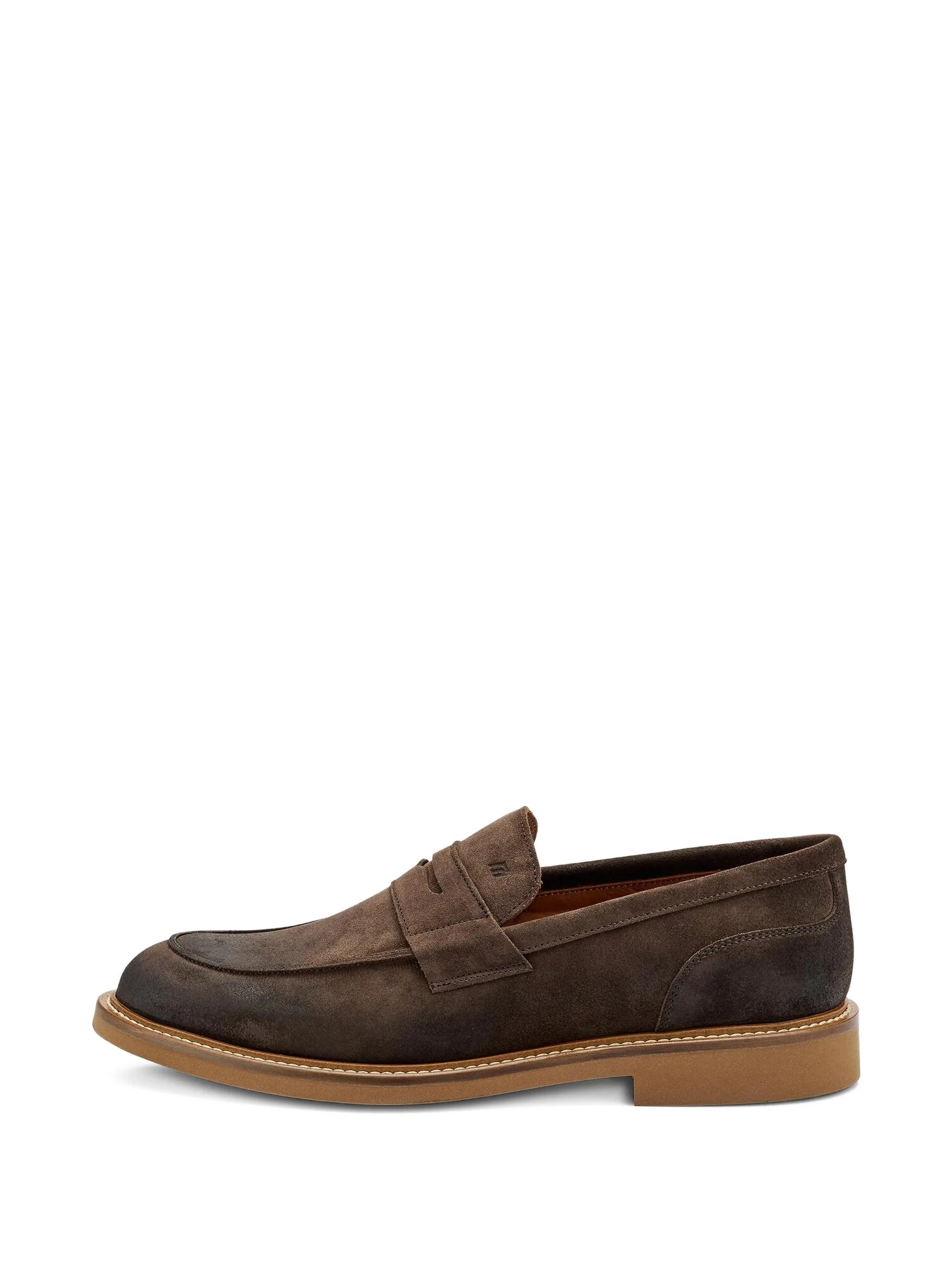Лоферы Distressed suede loafers
