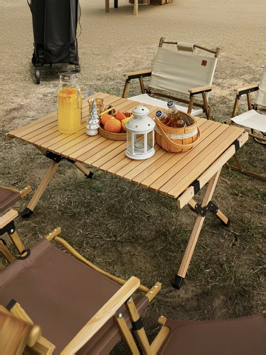 Туристический стол складной, Стол туристический складной Camping 120х60х45 см, садовый раскладной для кемпинга пикника и рыбалки, столешница и каркас металл, для отдыха дома дачи и сада
