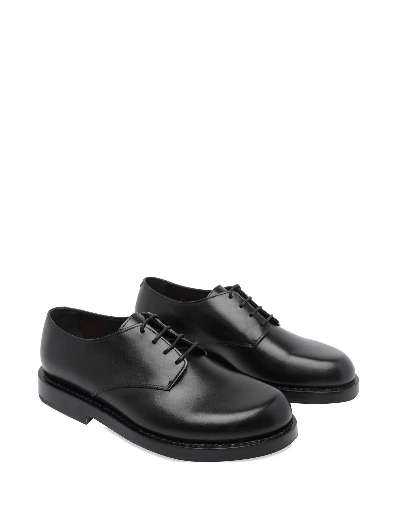 Лоферы PREMIATA Leather loafers, размер 8 UK, black/black — фото 1