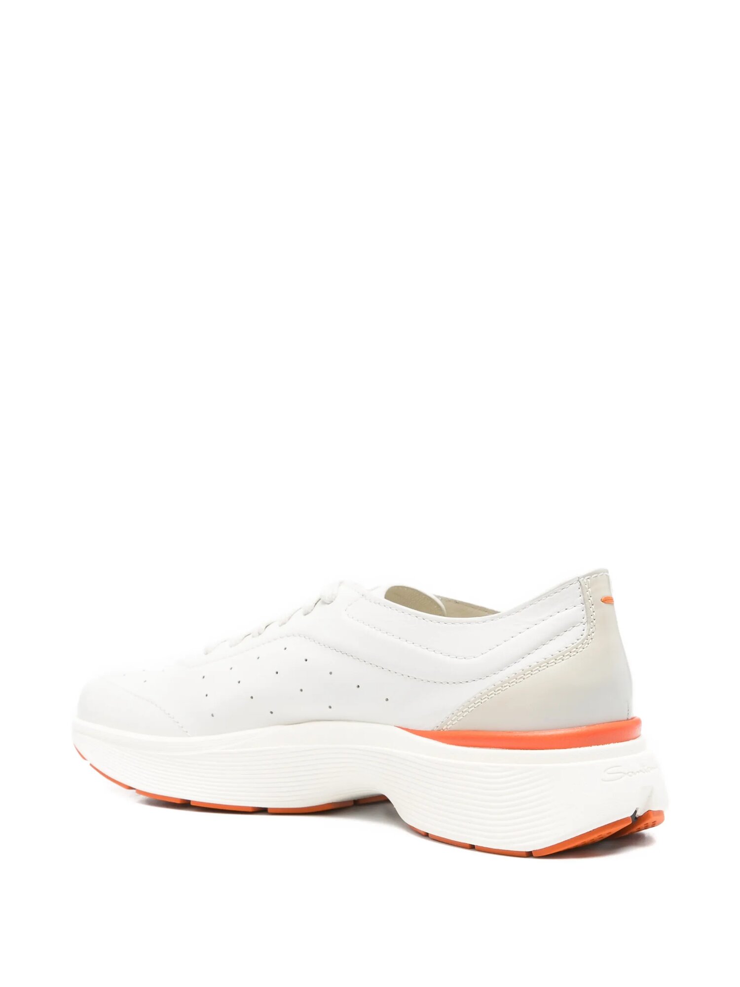 Кроссовки Santoni Easy Bounce, размер 44-44.5, бежевый/белый — фото 1