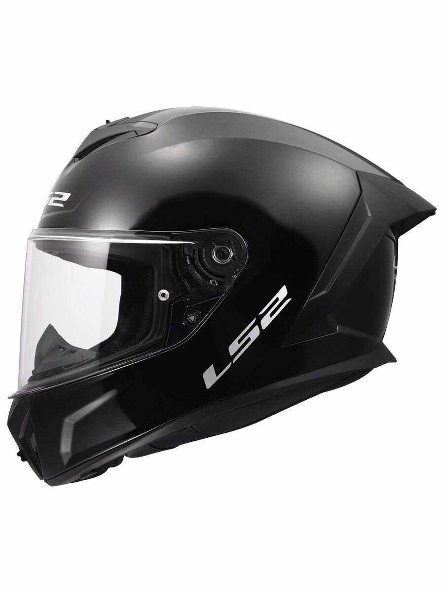 Шлем для мотоцикла (интеграл) LS2 FF820 RAPID 3 SOLID Gloss Black M — фото 1