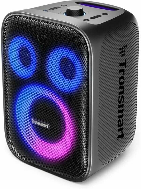 Колонка беспроводная TRONSMART караоке с микрофоном Halo 200 черная