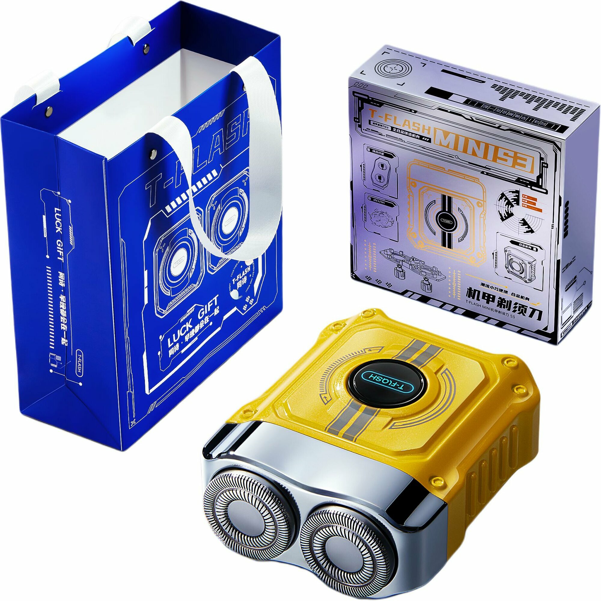 Электробритва мужская T FLASH S3 Rotary Tongshi портативная