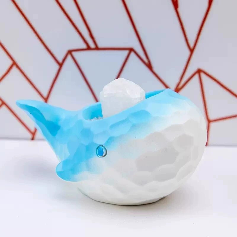 Кристаллическая подставка с морской аквариумной фигуркой - Спецверсия кита, 1 шт