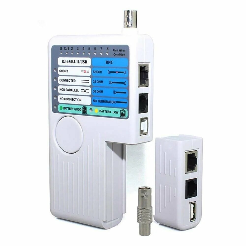 4 в 1 сетевой кабельный тестер, трассировщик проводов для RJ45/RJ11/USB/BNC LAN кабеля Cat5 Cat6