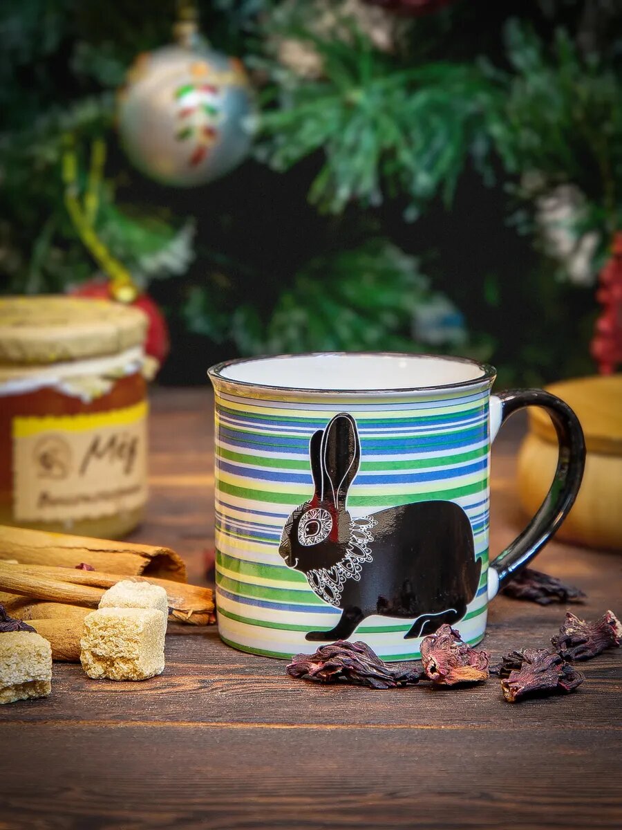 Кружка подарочная для чая Пасхальный кролик кружка на пасху