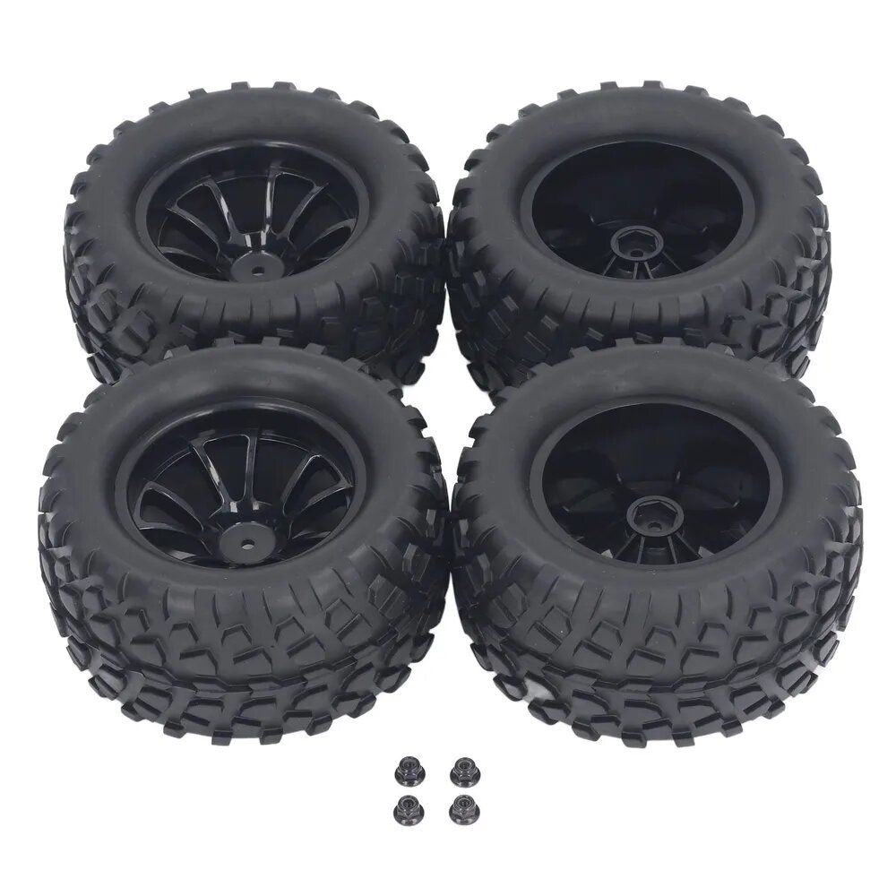 4 шт 12 мм шестигранные 1/10 колеса и шины для RC грузовика для Axial Hsp Redcat Hpi универсальная ступица колеса 10 отверстий