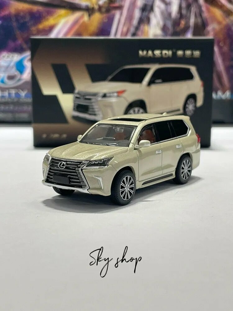 Машинка MASDI 1:64 2016 Lexus LX570 Champagne Gold модельки машин металлические