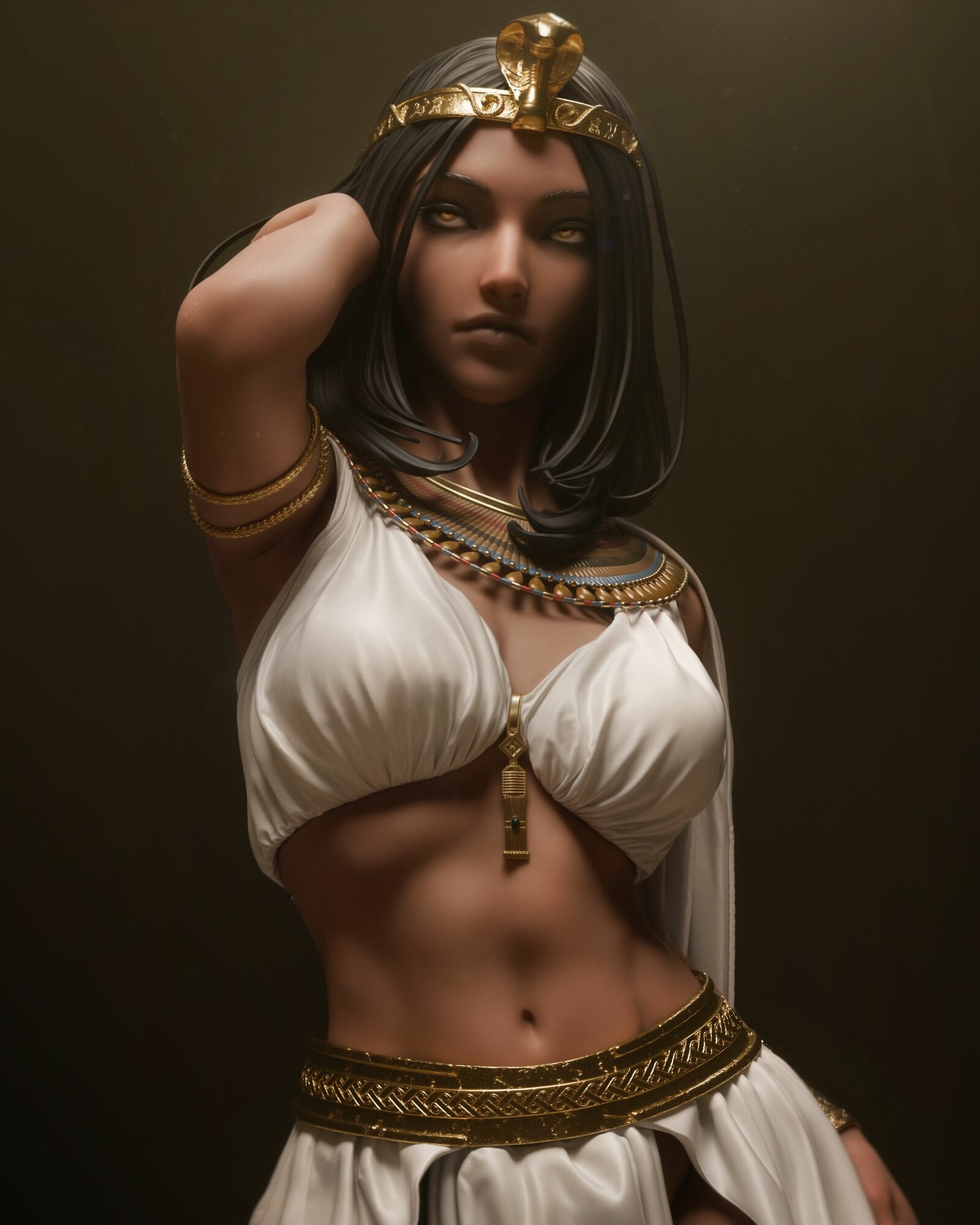 Сборная модель Cleopatra (Ancient Egypt), 300мм (без базы), 1/6 для покраски