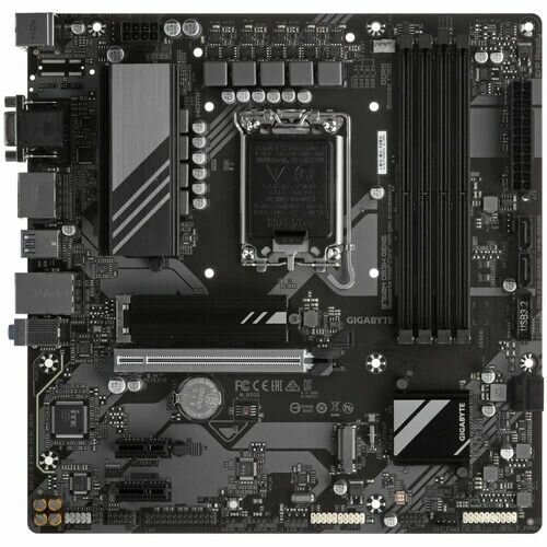 Материнская плата GIGABYTE B760M DS3H GEN5 - LGA 1700, Intel B760, 4xDDR5-5600 МГц, 1xPCI-Ex16, 2xM.2, Micro-ATX