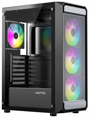 Компьютерный корпус XASTRA A403 4ARGB (A403-4FC12A) черный - Midi Tower, ATX, USB 2.0 Type-A, USB 3.2 Gen 1 Type-A