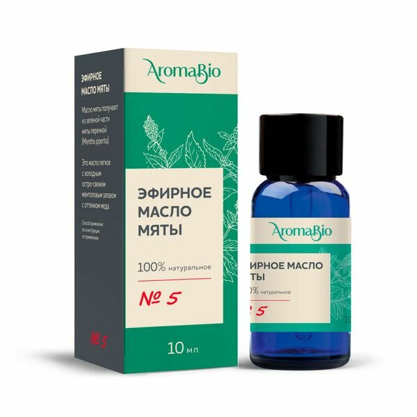 Масло эфирное мята AromaBio/АромаБио 10мл