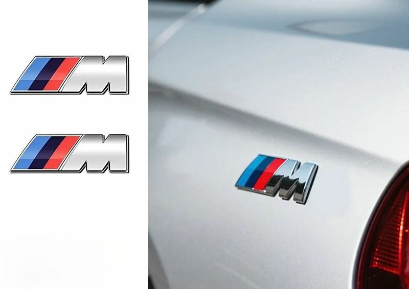 Набор 1 шт 3D эмблема M для крыла и багажника BMW E34 E36 E38 E39 E46 E60 E90 F10 F30 E91 E92