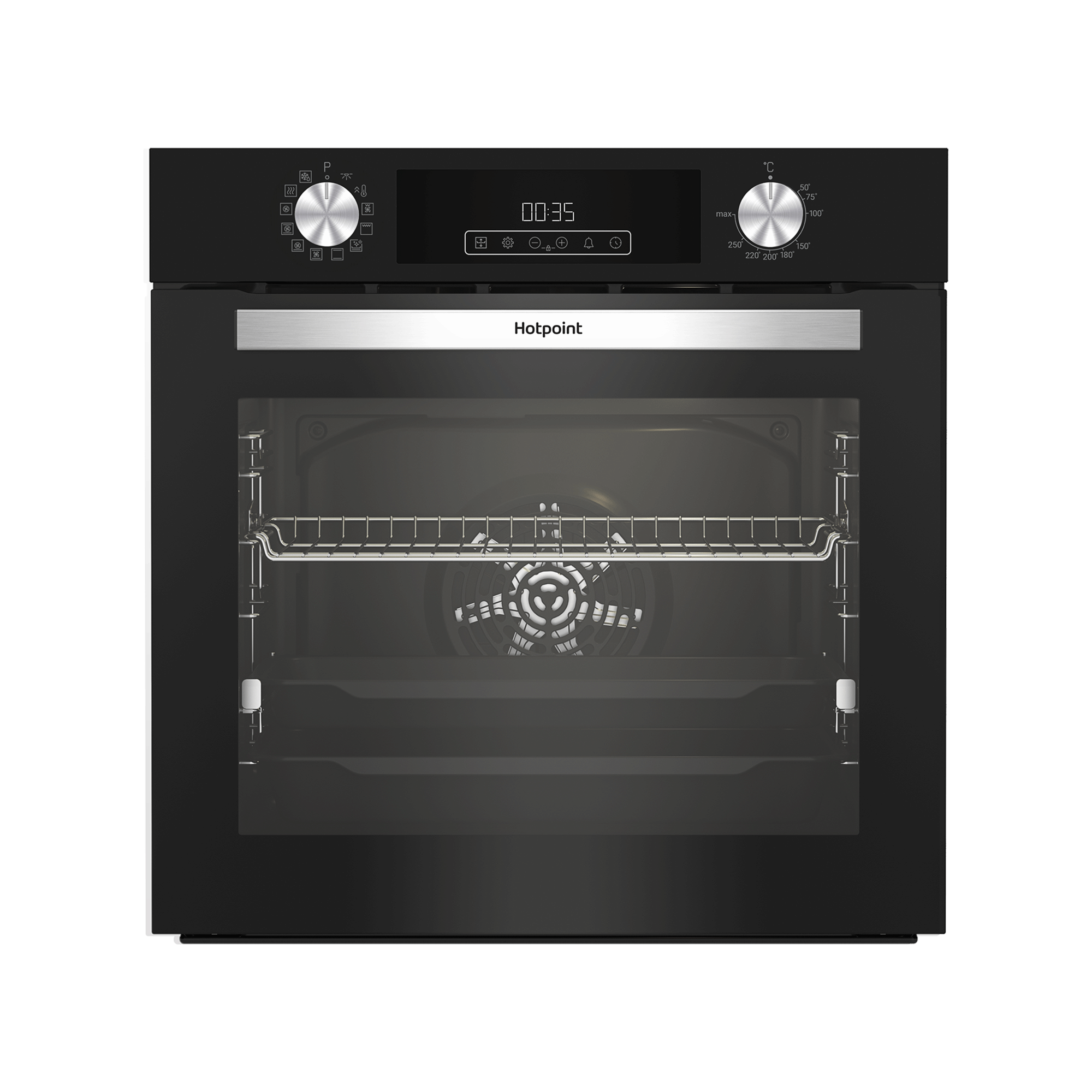Духовой шкаф Hotpoint HFE8921HBL, телескопические направляющие, функция Boost