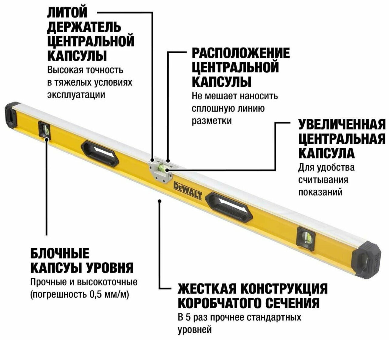 Уровень DeWalt 120см DWHT0-43248