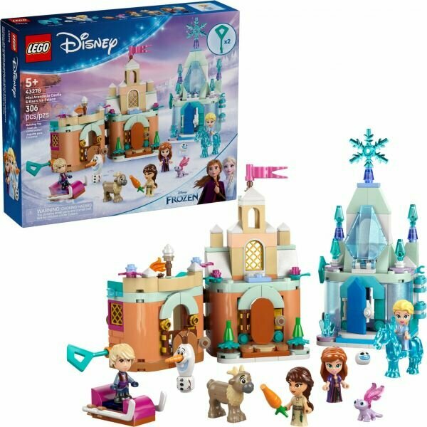 Lego 43278 Disney Миниатюрный замок Эренделла и ледяной дворец Эльзы