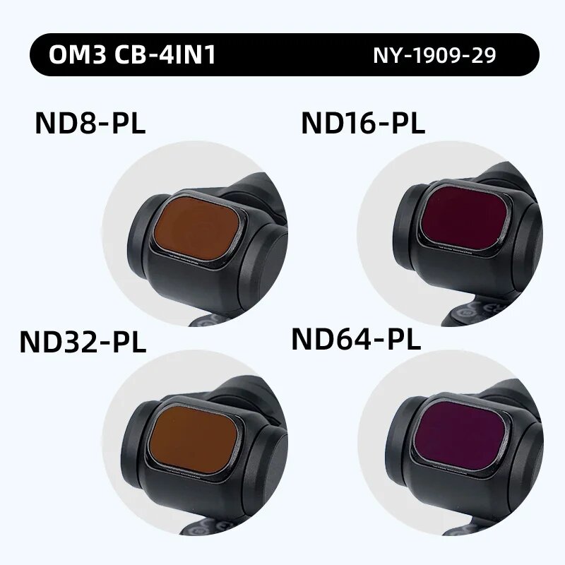 Магнитный фильтр NiYi 4in1 ND-PL для DJI OSMO Pocket 3/4