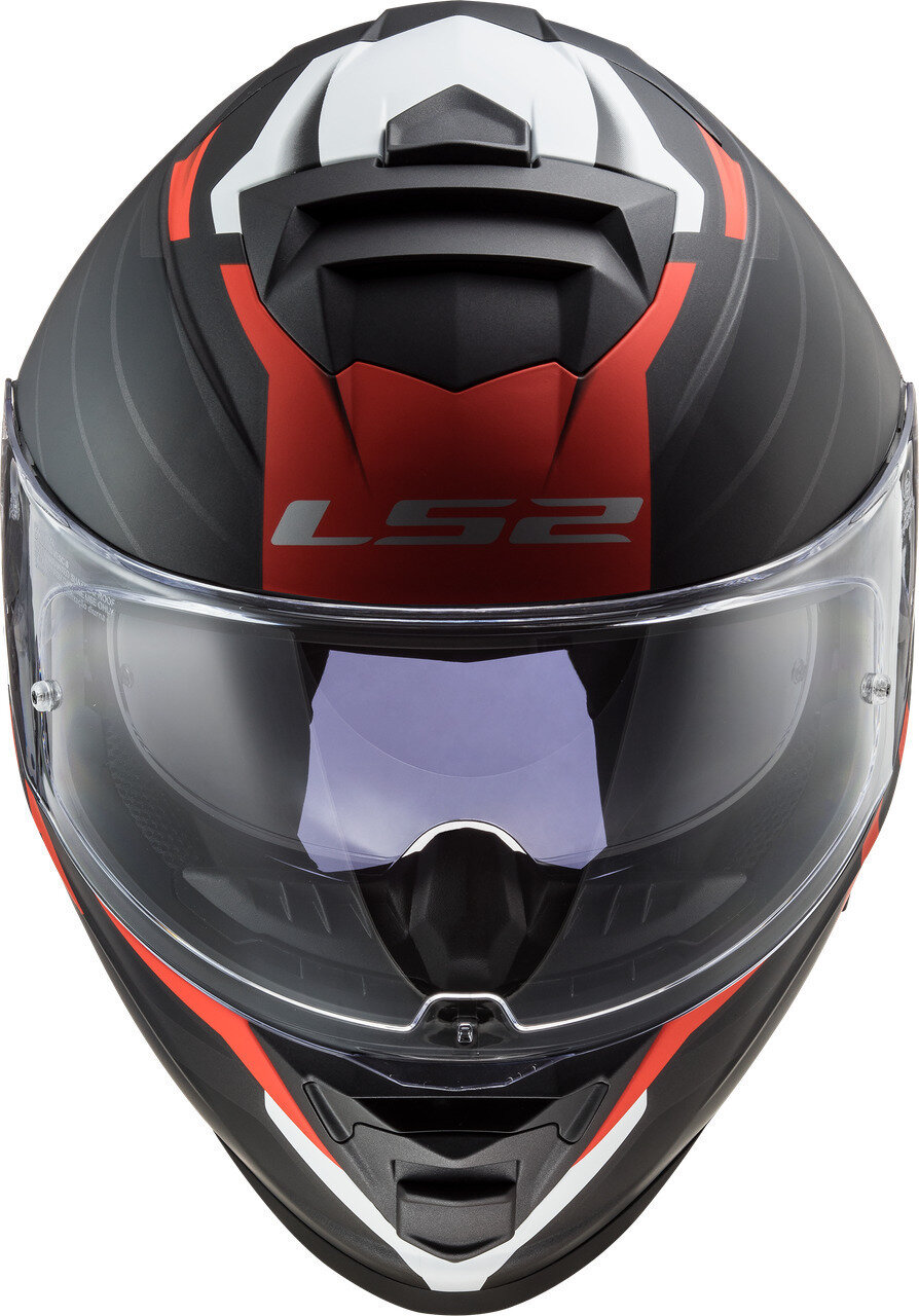 Шлем для мотоцикла ( мотошлем интеграл ) LS2 FF800 STORM Nerve Matt Black Red S
