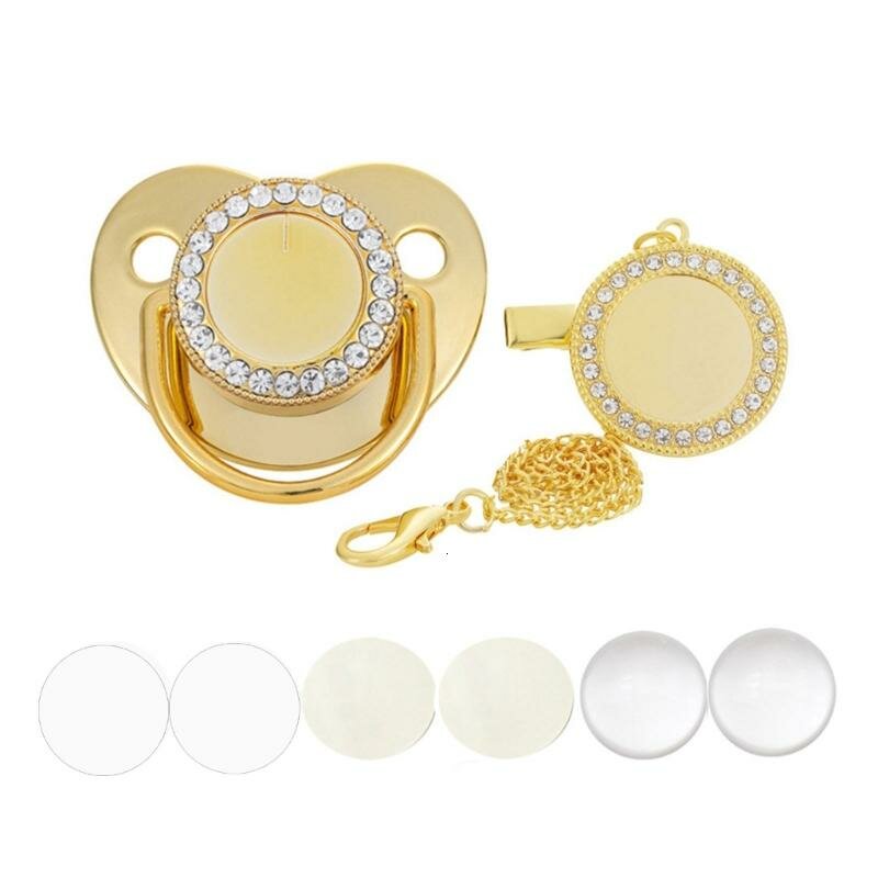 Набор сублимационных заготовок для детских сосок, Золото