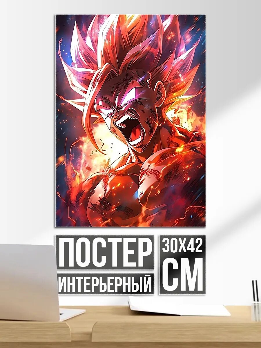 Плакат постер Супер Сайян