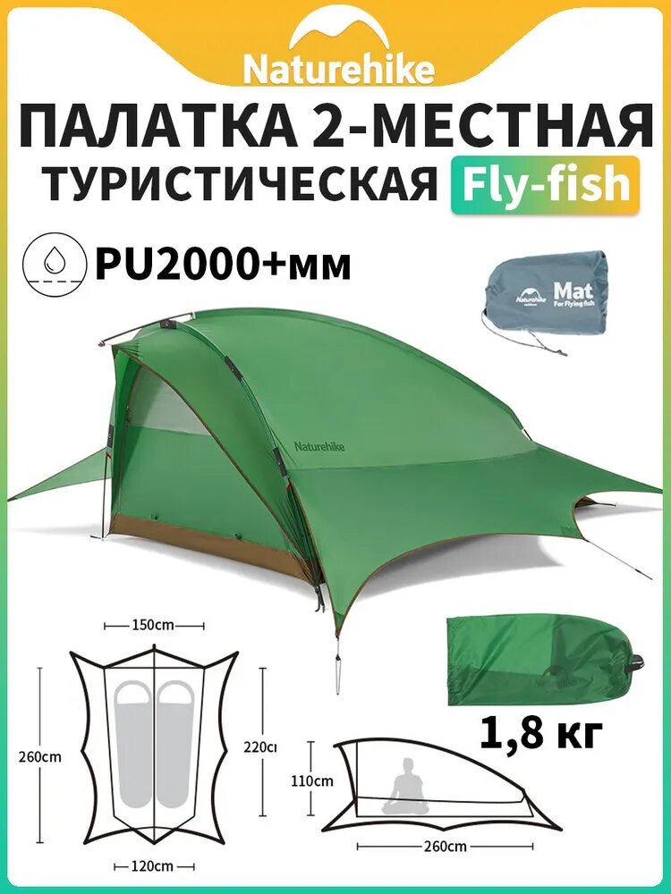 Naturehike Палатка 2-местная