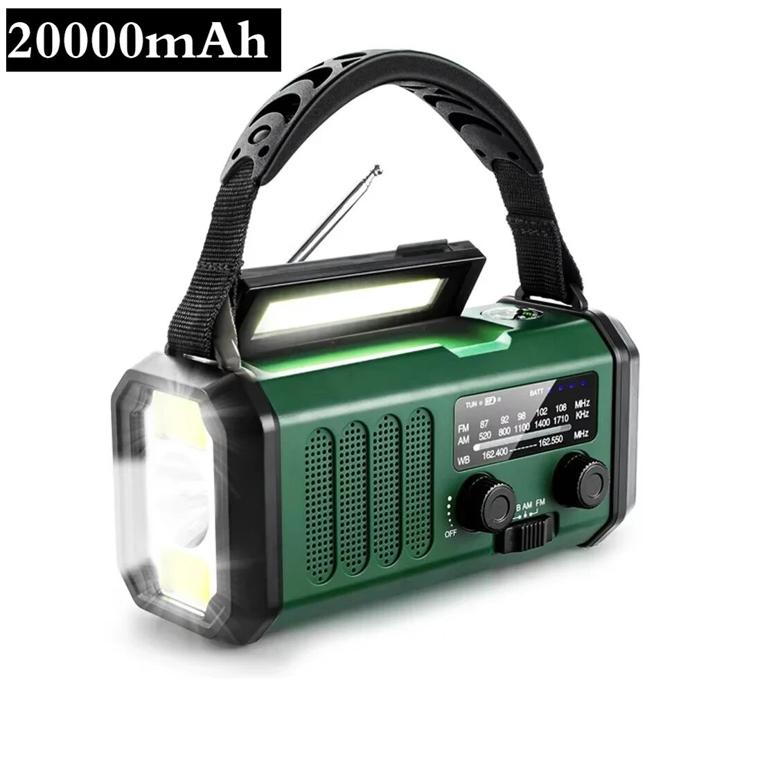 Woopker XSY-350 Аварийное радио 20000 мАч 20000mAh E40 Green
