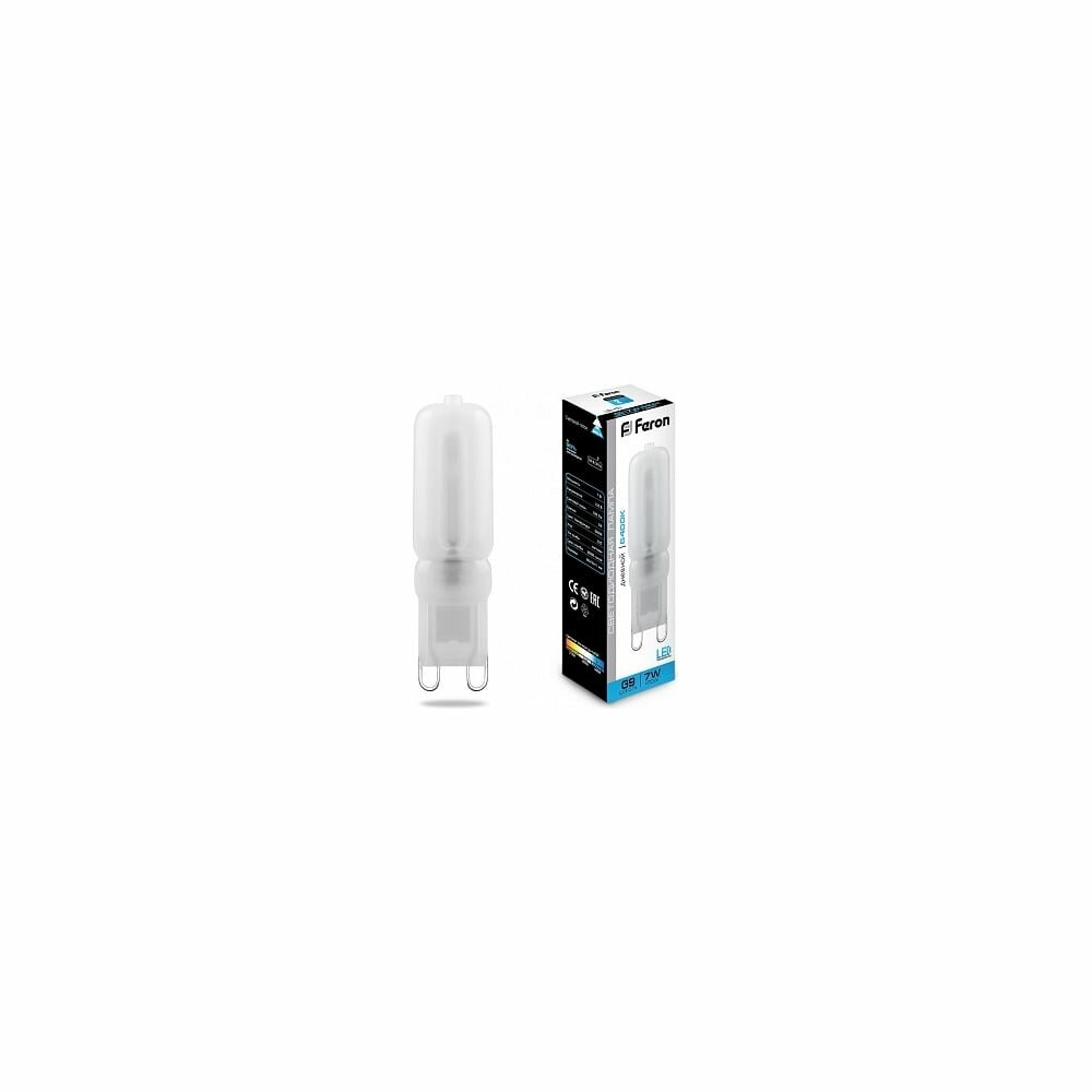 Светодиодная лампа FERON 7W 230V G9 6400K, LB-431 25757