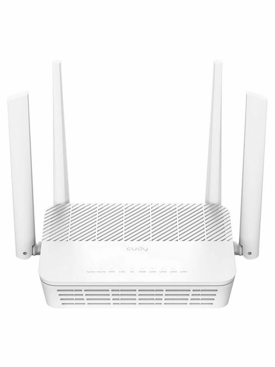Роутер Cudy WR3000S, гигабитный, Wi‑Fi 6, поддержка Mesh, AX3000, белый