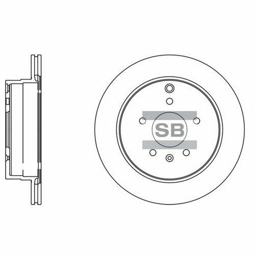 Диск тормозной Hi-Q SD3039 для Chevrolet Captiva, Equinox; Opel Antara