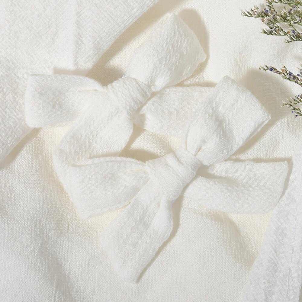 Детские заколки CUTE BOWS SH011-SH016 Белый, 1PCS, SH015-3